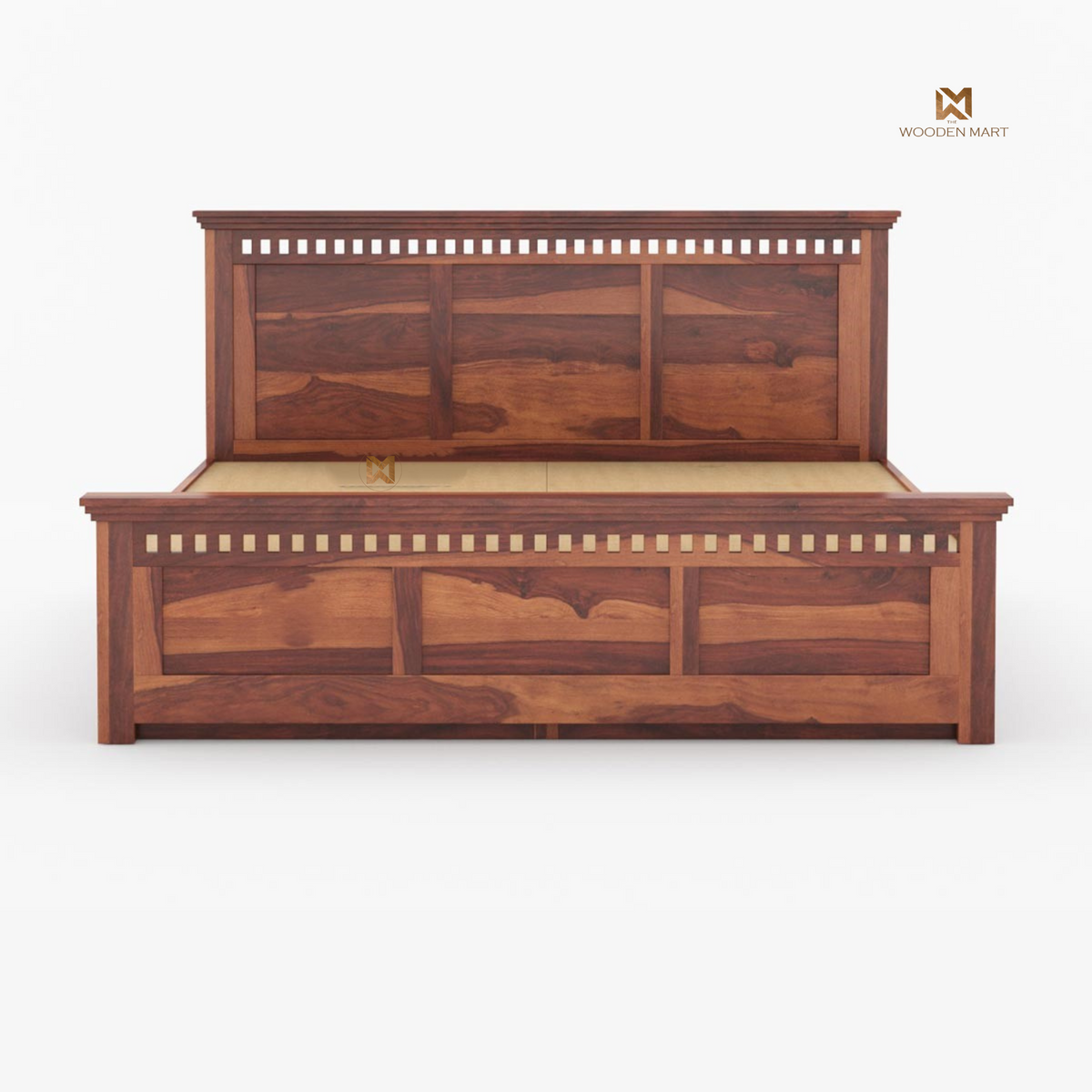 Timber Haven Solid Sheesham Wood Bed – The Wooden Mart