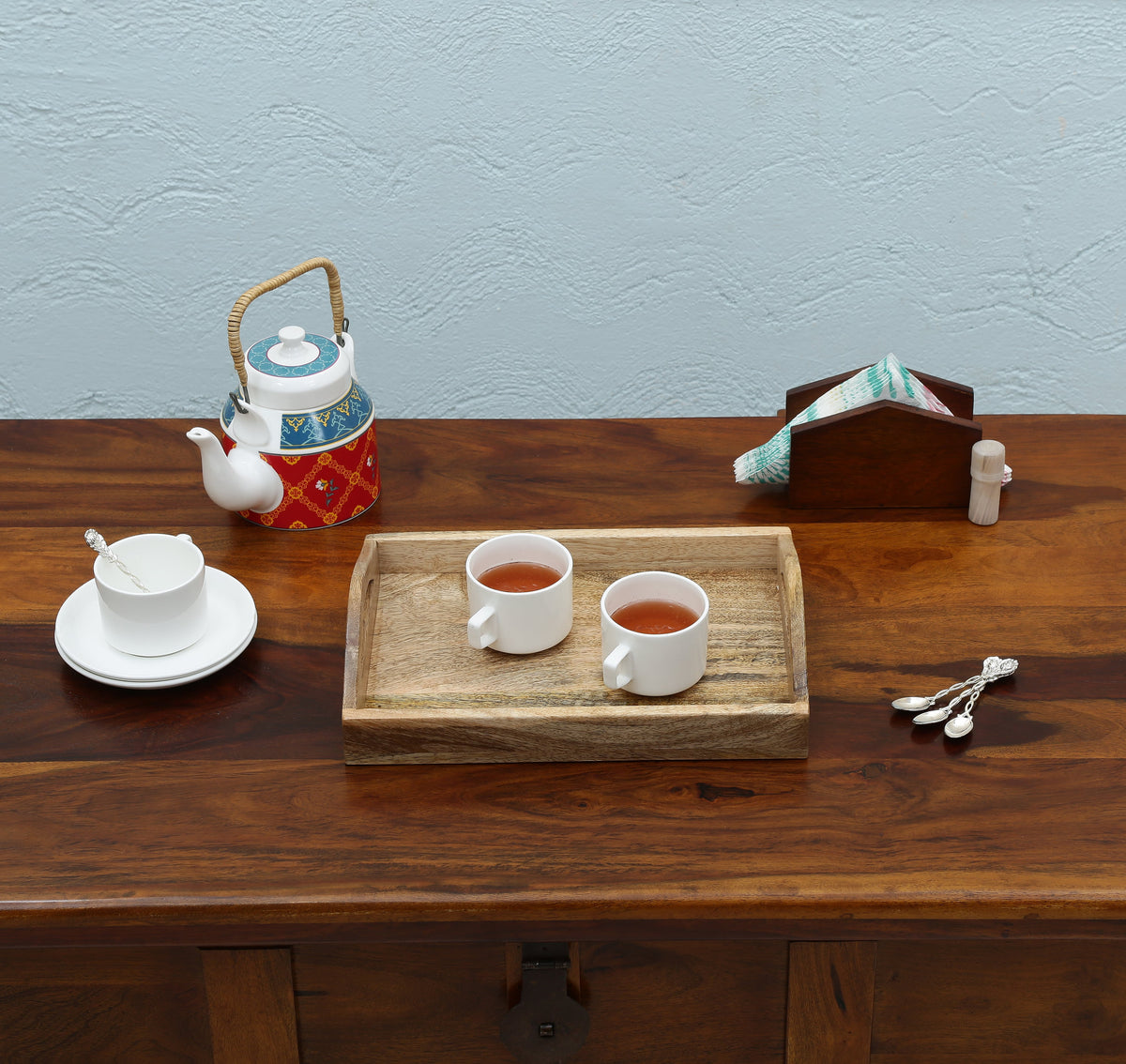 Wooden Tea Tray (Sheesham Wood) – The Wooden Mart